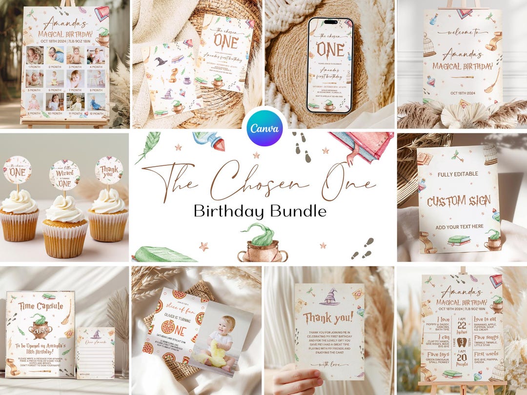 The Chosen One Birthday Party Bundle, Mystical 1st Birthday Bundle ...