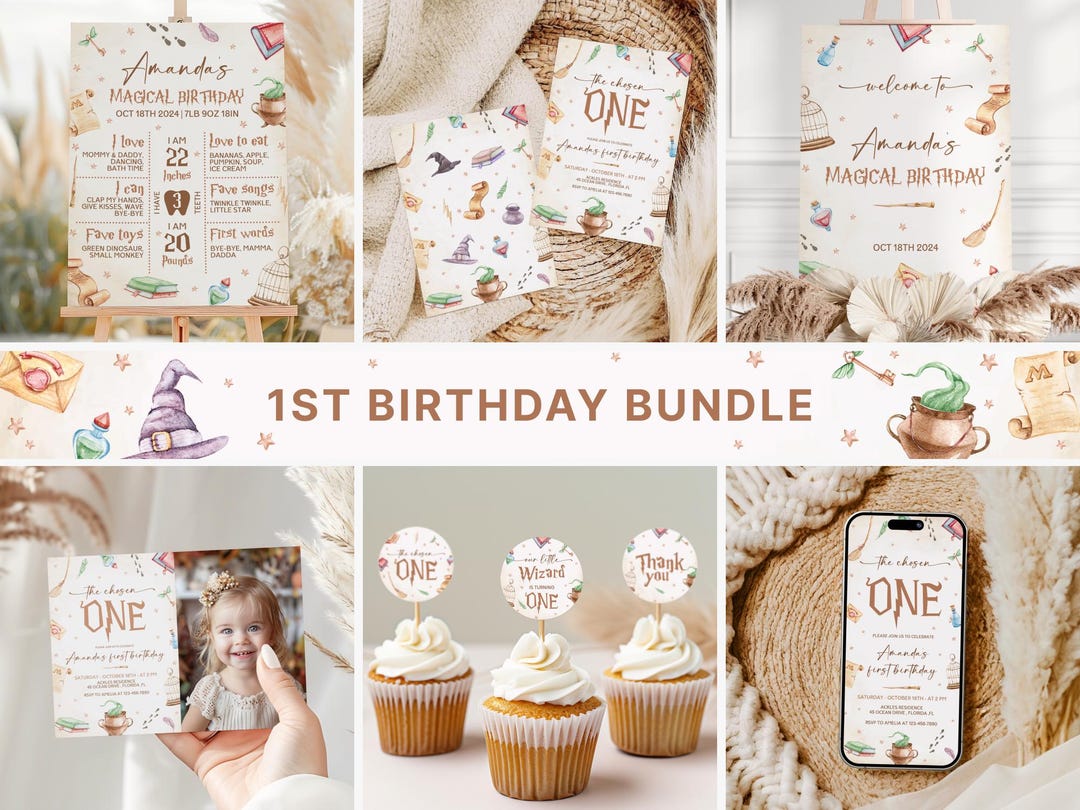 The Chosen One Birthday Party Bundle, Mystical 1st Birthday Bundle ...