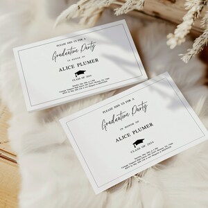 Graduation Party Details Card Mini Graduation Invites Printable 2024 ...