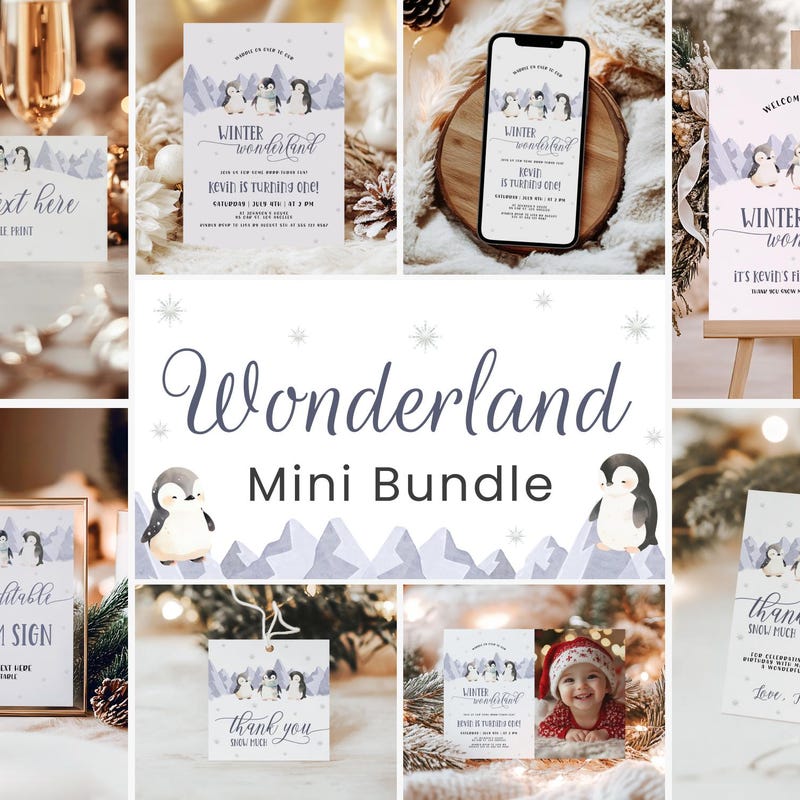 Winter Wonderland 1st Birthday - Etsy