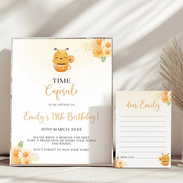 Bee Theme Printables for 1st Birthday Banner - Etsy