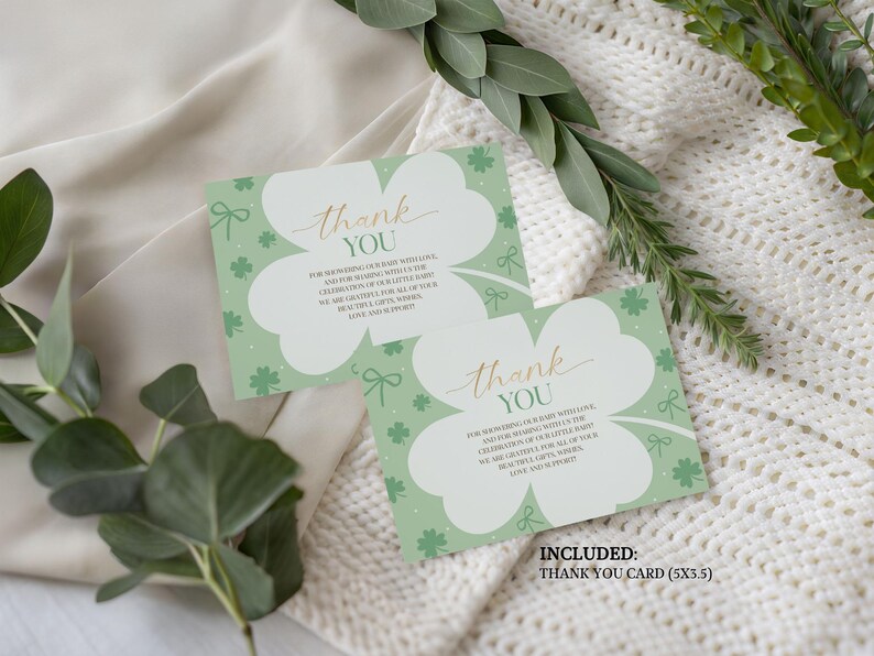 Lucky Charm Baby Shower Invitation Set – Invite Diaper Raffle Books ...