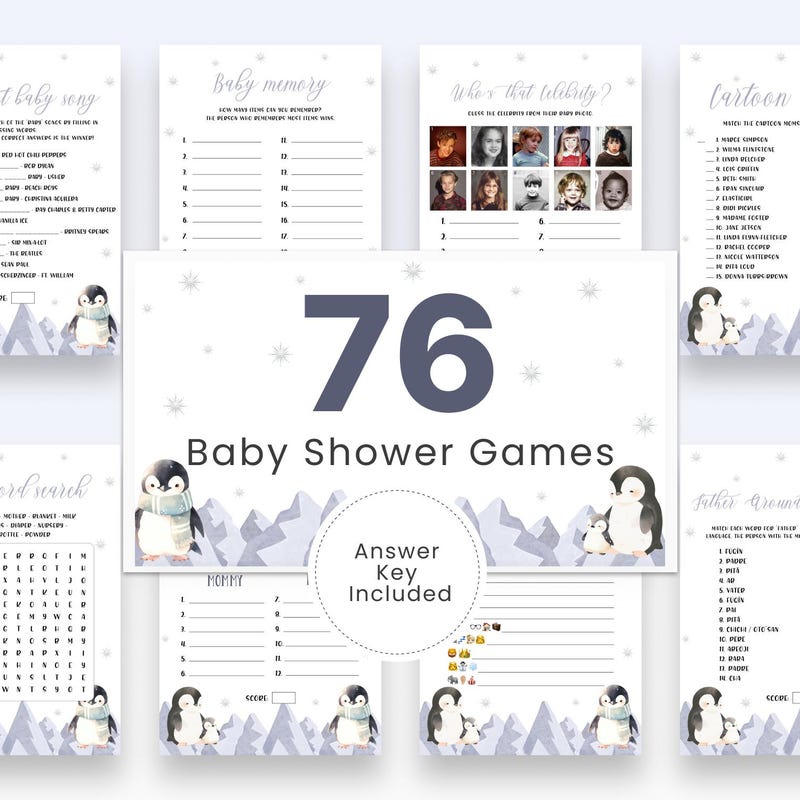 Penguin Baby Shower - Etsy