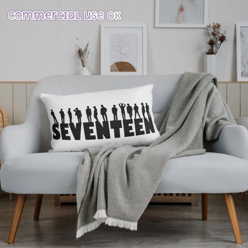 Digital SEVENTEEN Laser Cut Files (svg, Png, Pdf) Kpop Boy Group - Etsy