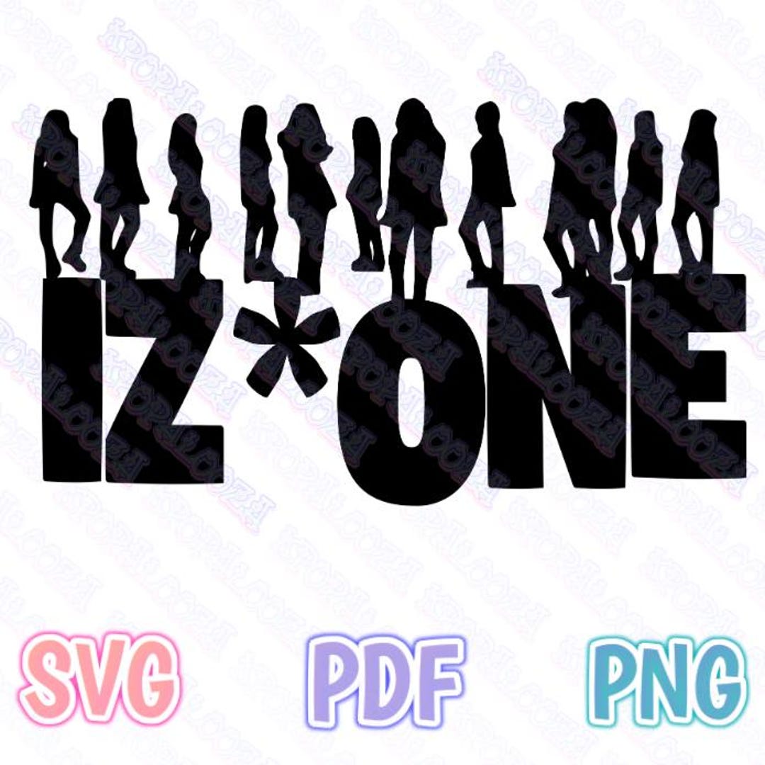 Digital IZ*ONE Laser Cut Files (svg, Png, Pdf) Kpop Girl Group - Etsy