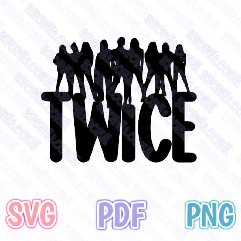 Digital TWICE Laser Cut Files (svg, Png, Pdf) Kpop Girl Group - Etsy ...