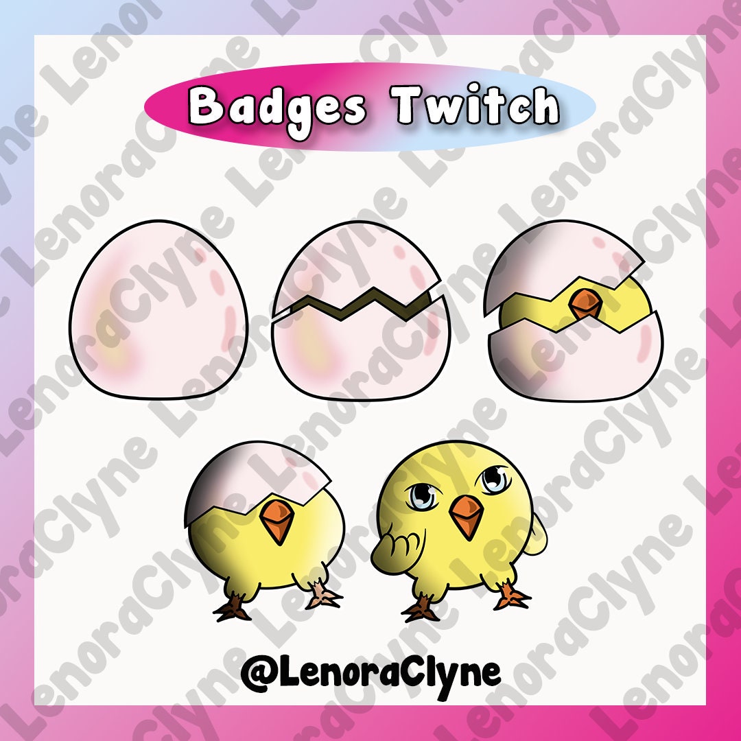 Chick Twitch Badge - Etsy