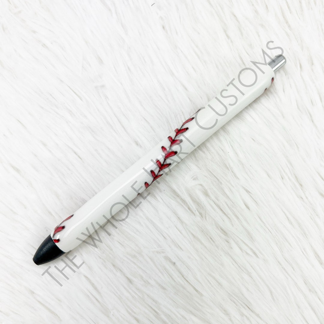 Baseball Pen | Softball Pen | Glitter Pen | Refillable Gel Pen ...