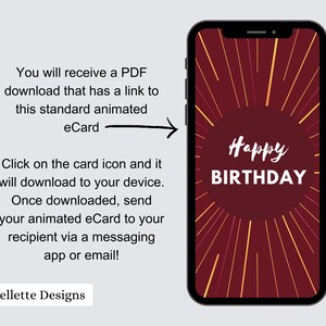 Animated Happy Birthday Ecard, Digital Card, Mobile Ecard, Digital ...