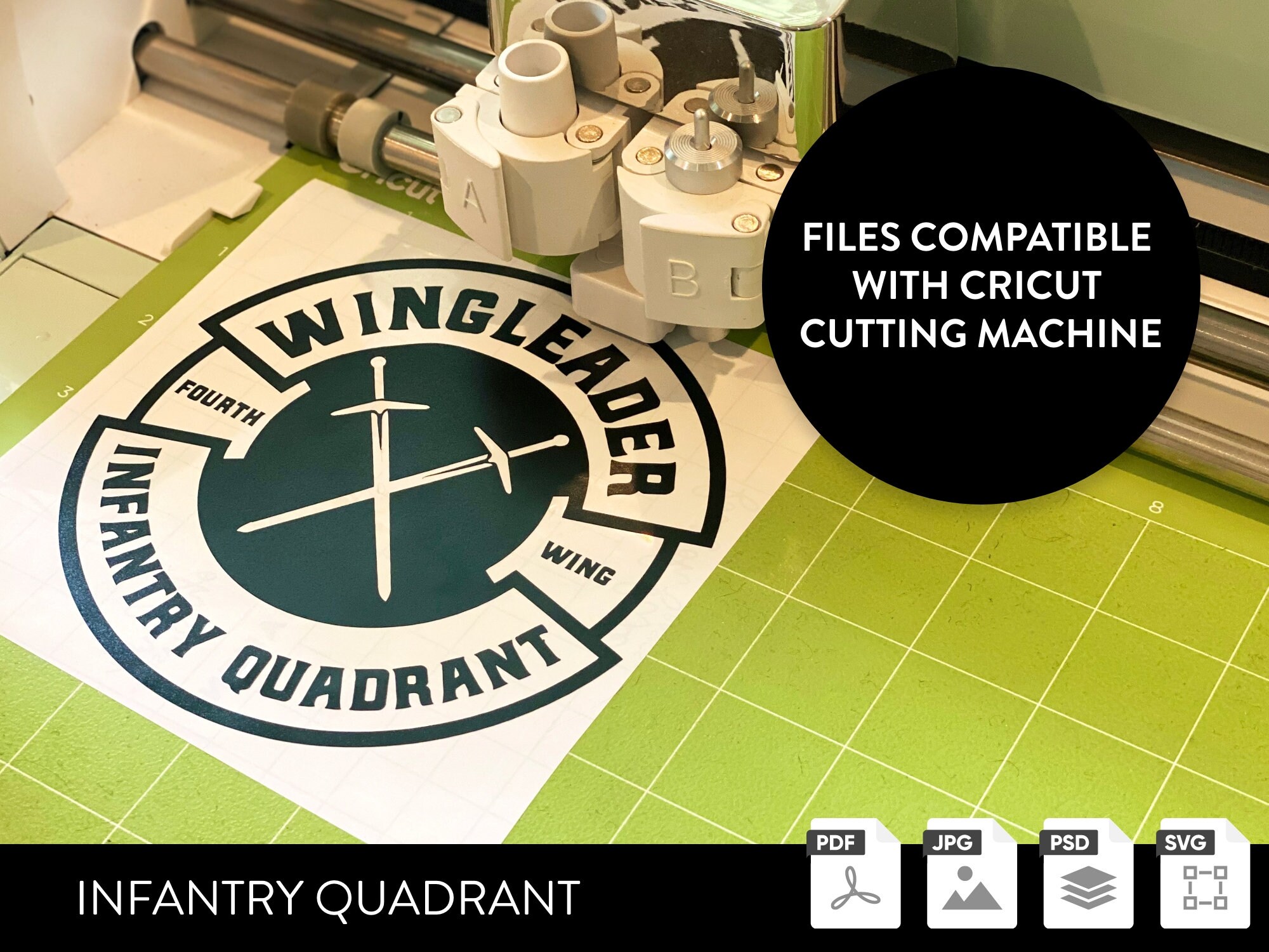 Fourth Wing Infantry Quadrant Wingleader SVG - Etsy