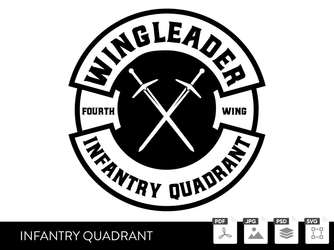 Fourth Wing Infantry Quadrant Wingleader SVG - Etsy