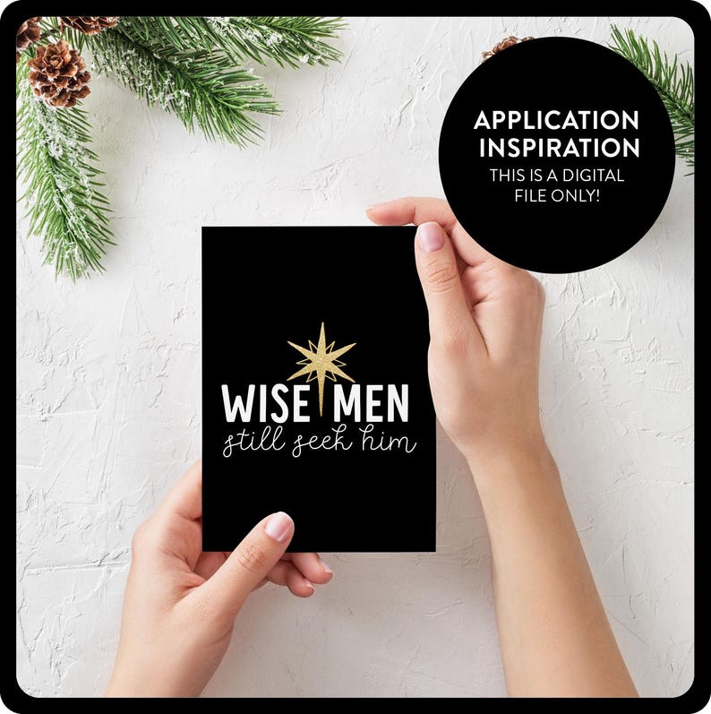 Wise Men Still Seek Him SVG Christian Christmas Sign Stencil Wise Men ...