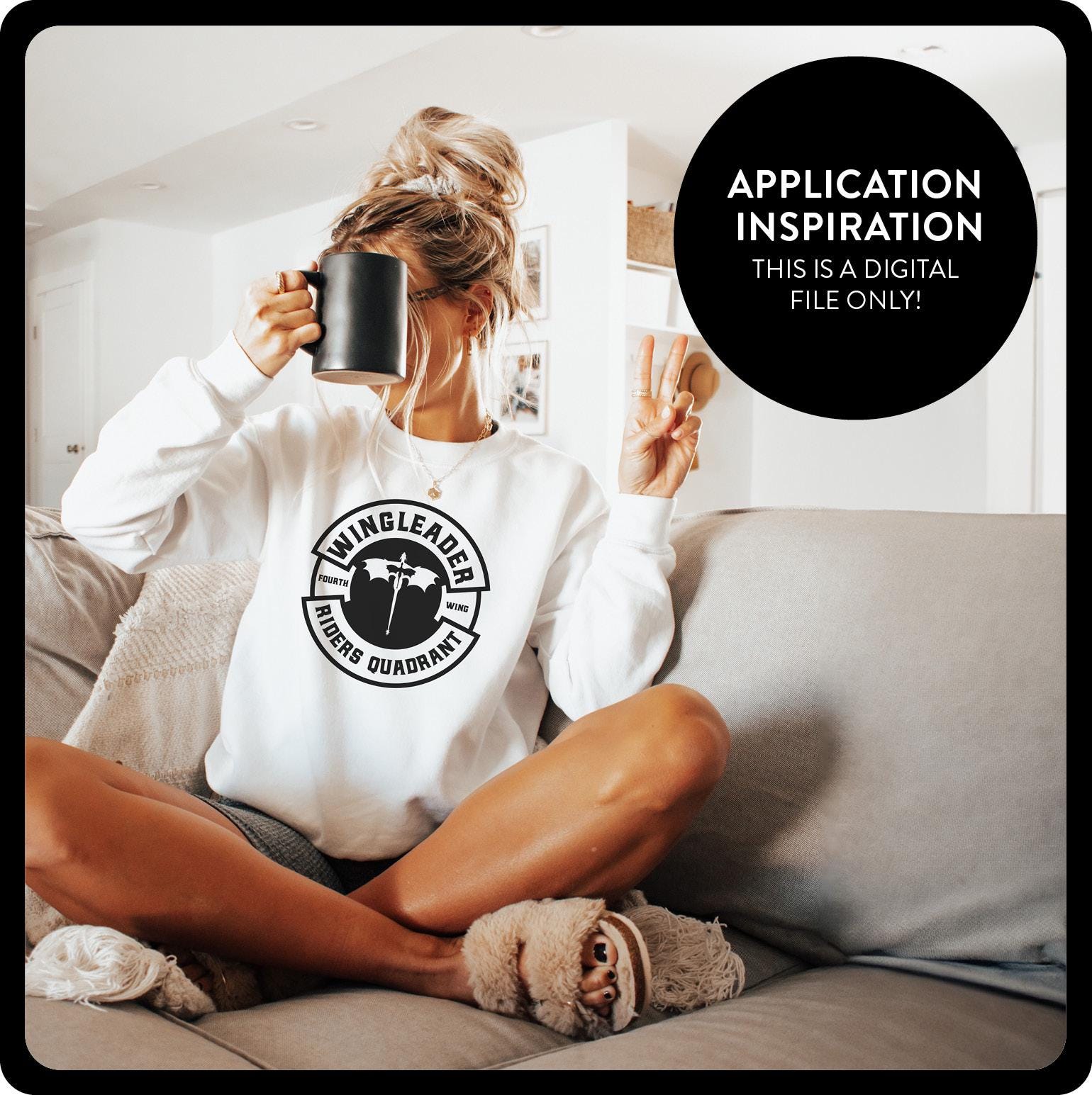 Fourth Wing Riders Quadrant Wingleader SVG: Book Lover Gift (digital ...