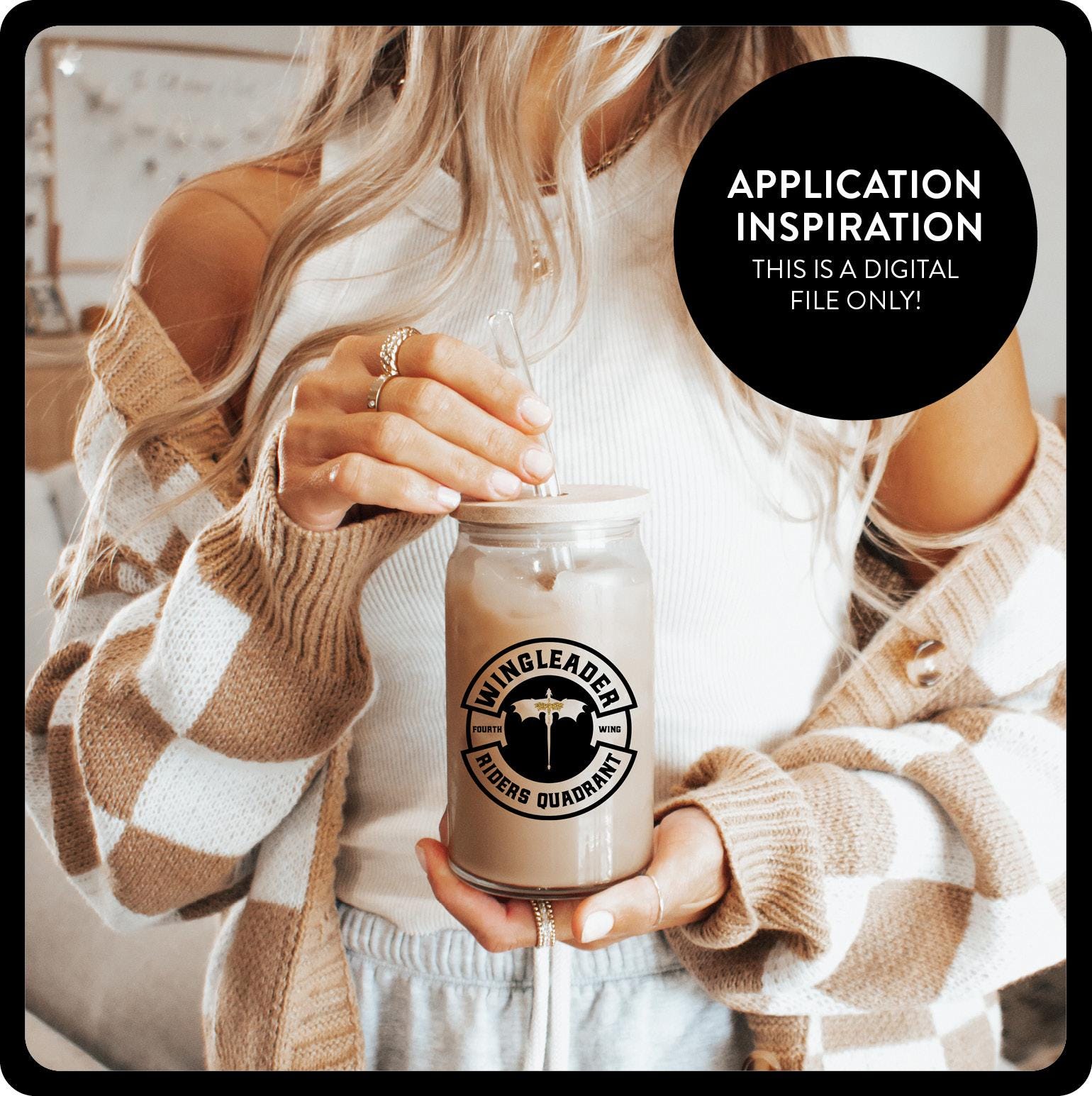 Fourth Wing Riders Quadrant Wingleader SVG: Book Lover Gift (digital ...