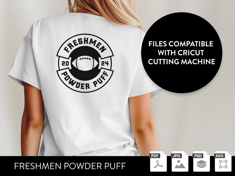 Freshmen Powder Puff Football 2024 SVG DIY Powder Puff Football Shirt ...