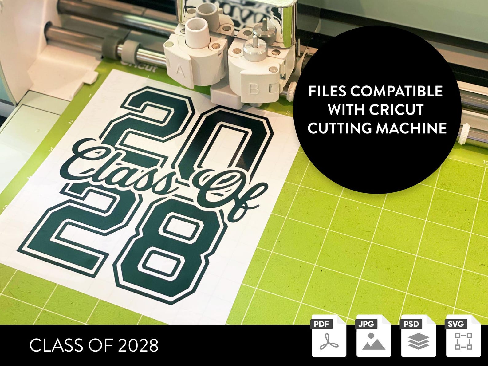 Class of 2028 SVG Cricut Cut File for 2028 Senior DIY Vinyl Projects ...