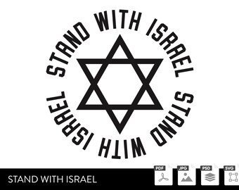 Israel Blooms - Star of David - PNG SVG - Stand With Israel - Jewish ...