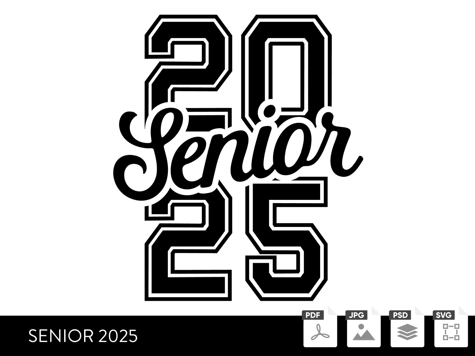 Senior 2025 SVG First Day of Senior Year Shirt Decal Back to School SVG ...