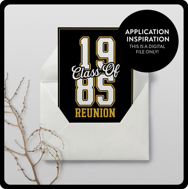 Class of 1985 Reunion SVG: Cricut Cut File, DIY Shirt Decal (digital ...