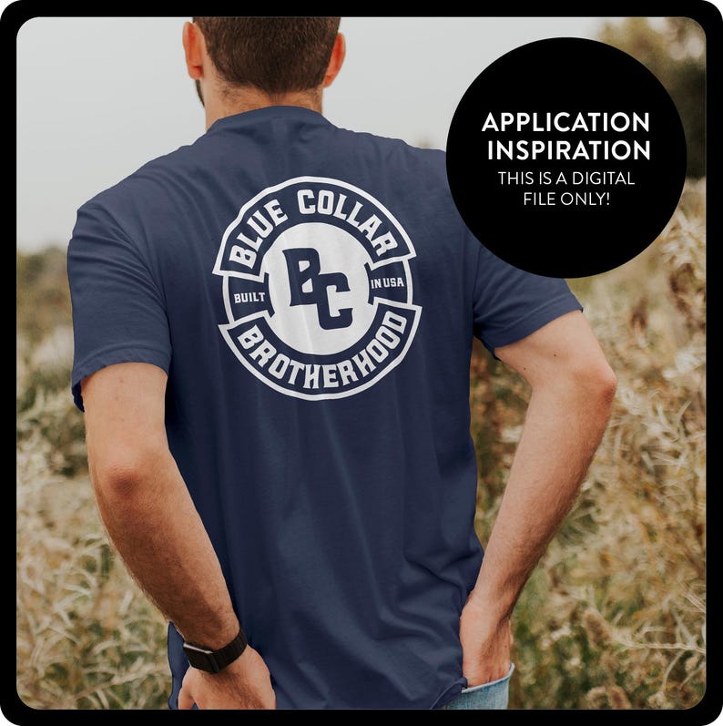 Blue Collar Brotherhood SVG: Union Worker Decal, Toolbox Decal (digital ...