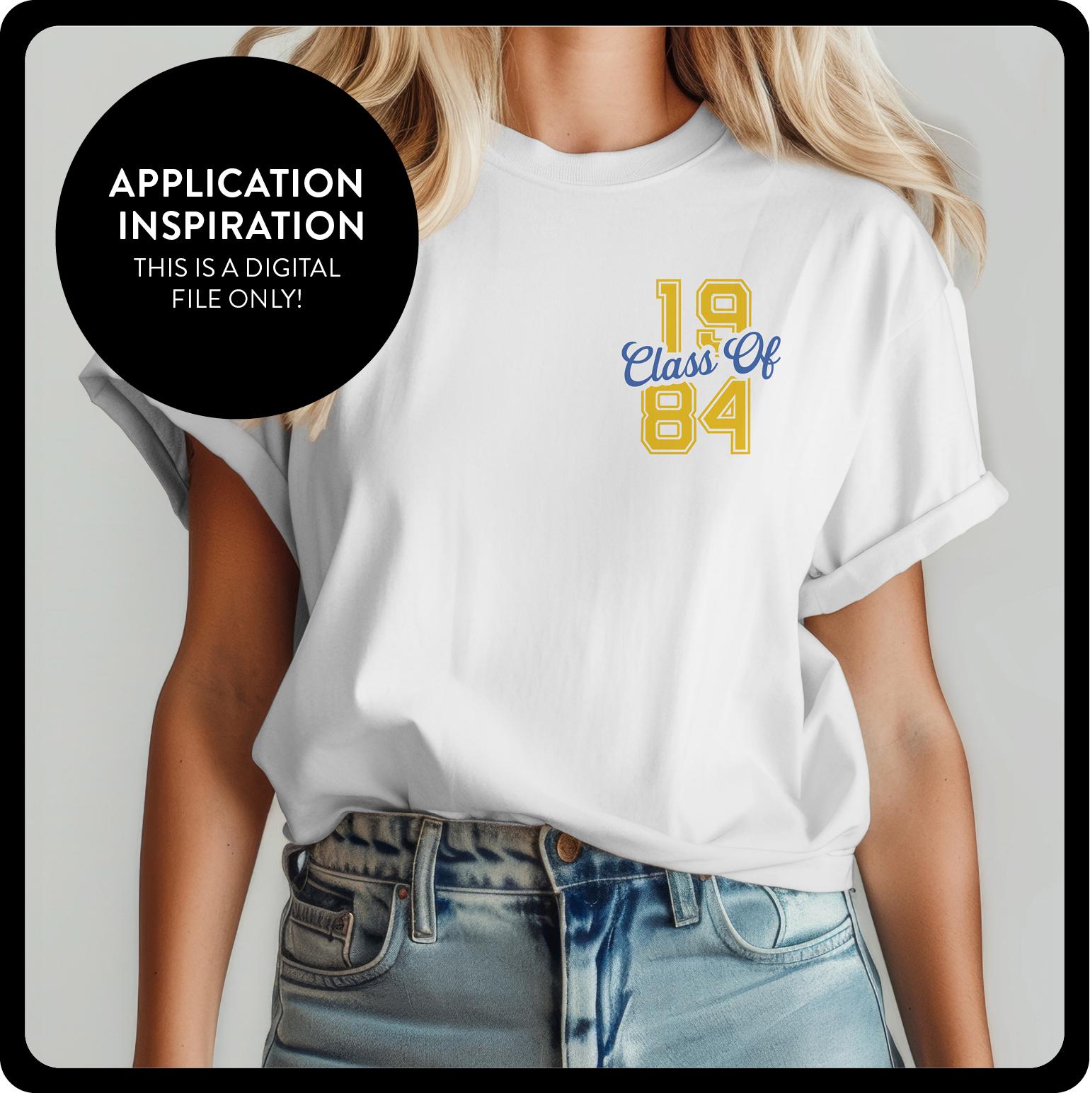 Class of 1984 SVG Cut File: Reunion DIY Projects (digital Download) - Etsy