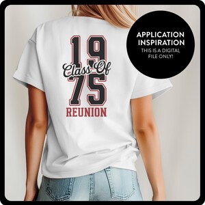 Class of 1975 Reunion SVG Cut File (digital Download) - Etsy