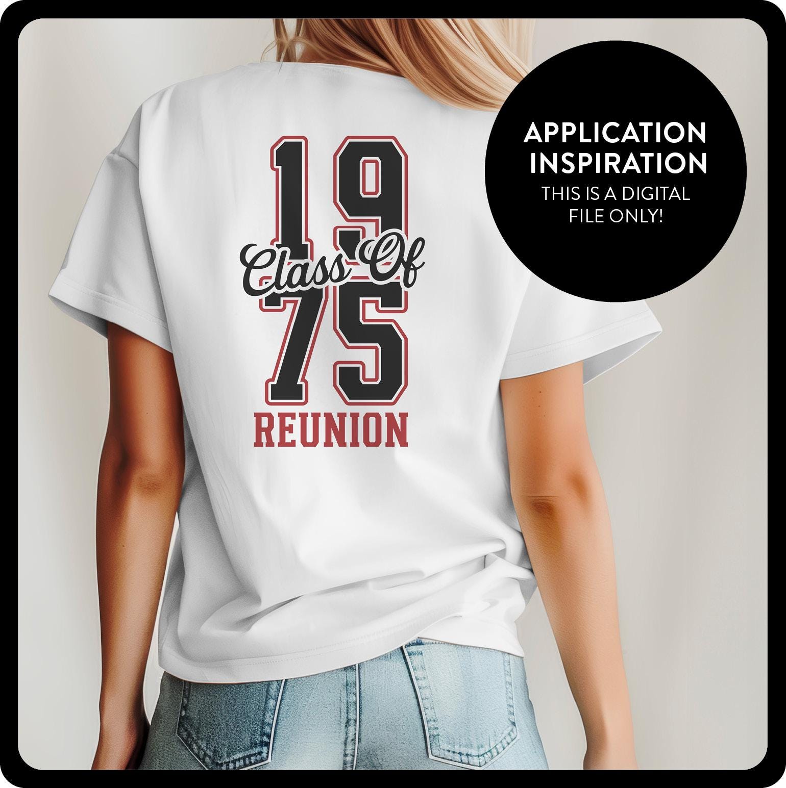 Class of 1975 Reunion SVG Cut File (digital Download) - Etsy
