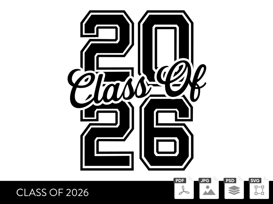 Class of 2026 SVG Cricut Cut File for 2026 Senior DIY Vinyl Projects - Etsy