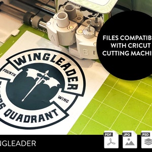 Fourth Wing Riders Quadrant Wingleader SVG Fourth Wing Birthday Party ...