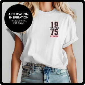 Class of 1975 Reunion SVG Cut File (digital Download) - Etsy