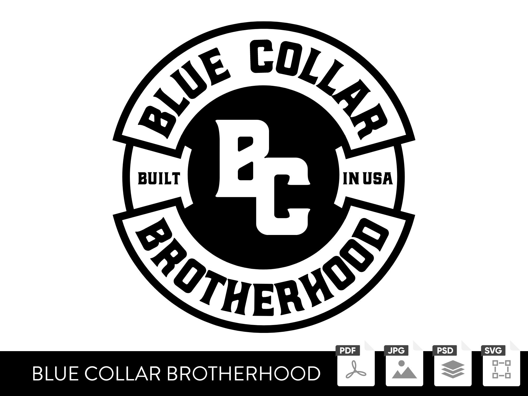 Blue Collar Brotherhood SVG, Gift for Blue Collar Man, Union Worker JPG ...