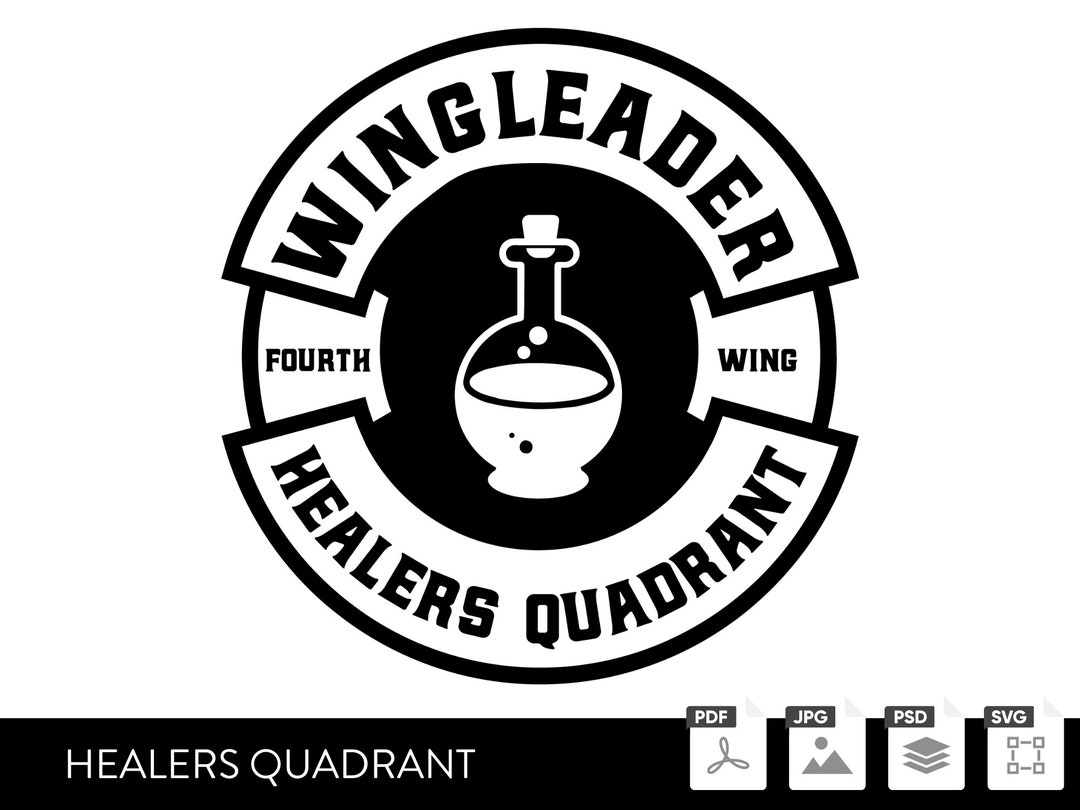 Fourth Wing Healers Quadrant Wingleader SVG Fourth Wing Birthday Party ...