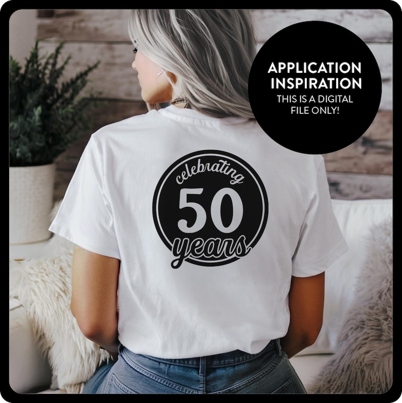 50th Anniversary SVG: Circle Logo Design (digital Download) - Etsy