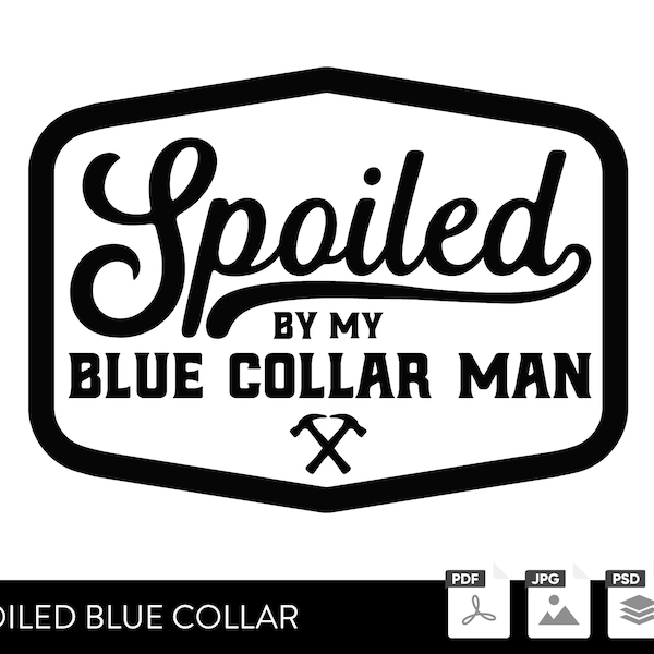 My Man is Blue Collar - Etsy