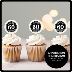 60th Anniversary SVG: Circle Logo Design (digital Download) - Etsy