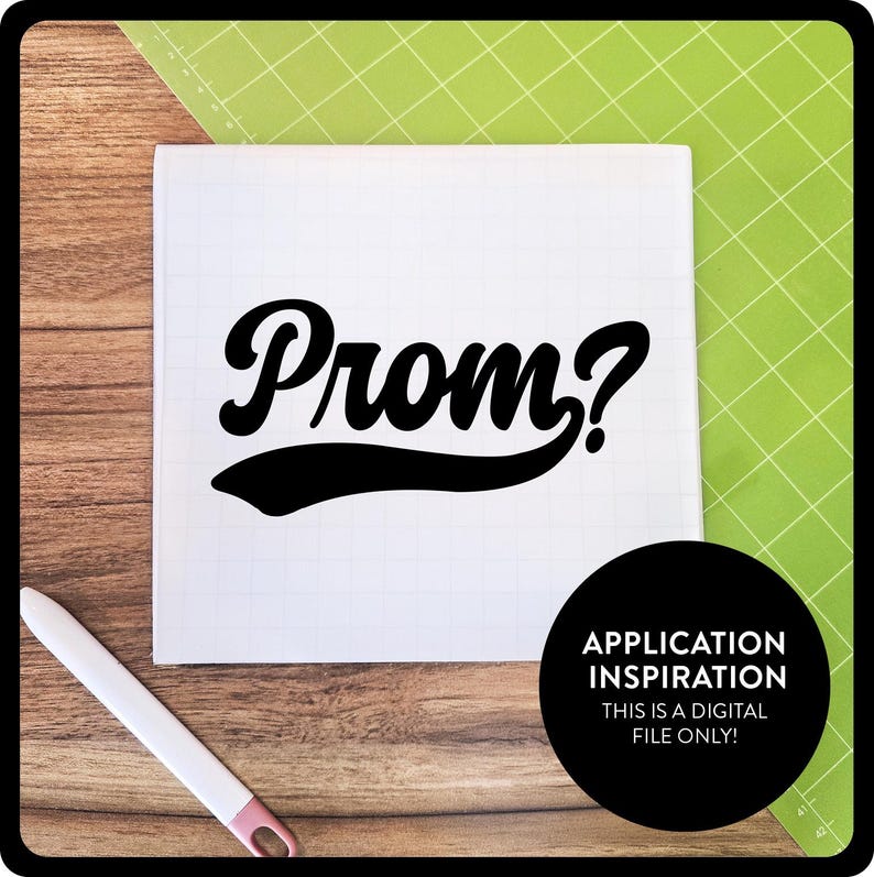 Prom? SVG Clipart DIY Prom Proposal Instant Download Cricut Cut File ...