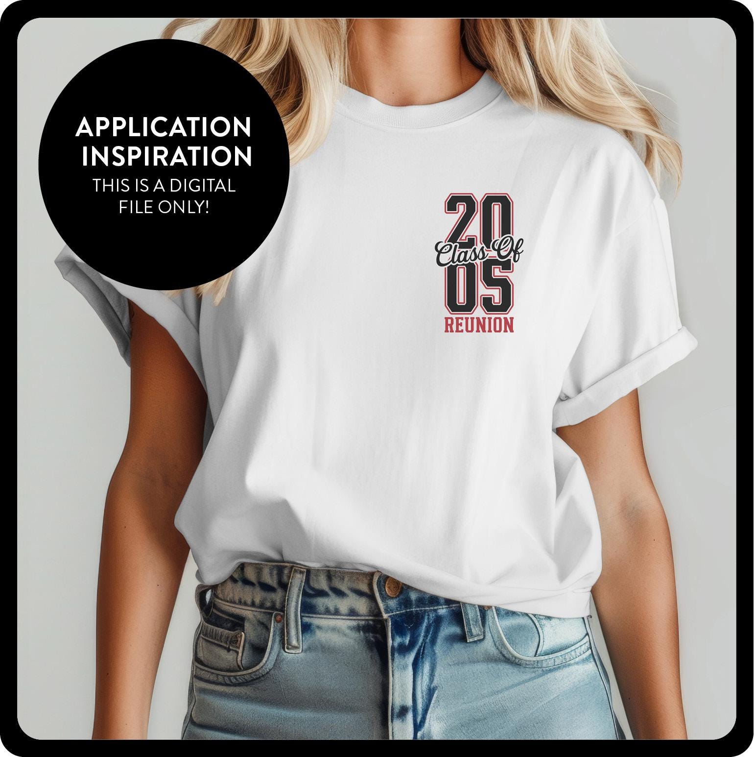 Class of 2005 Reunion SVG: Cricut Cut File, DIY Shirt Decal (digital ...