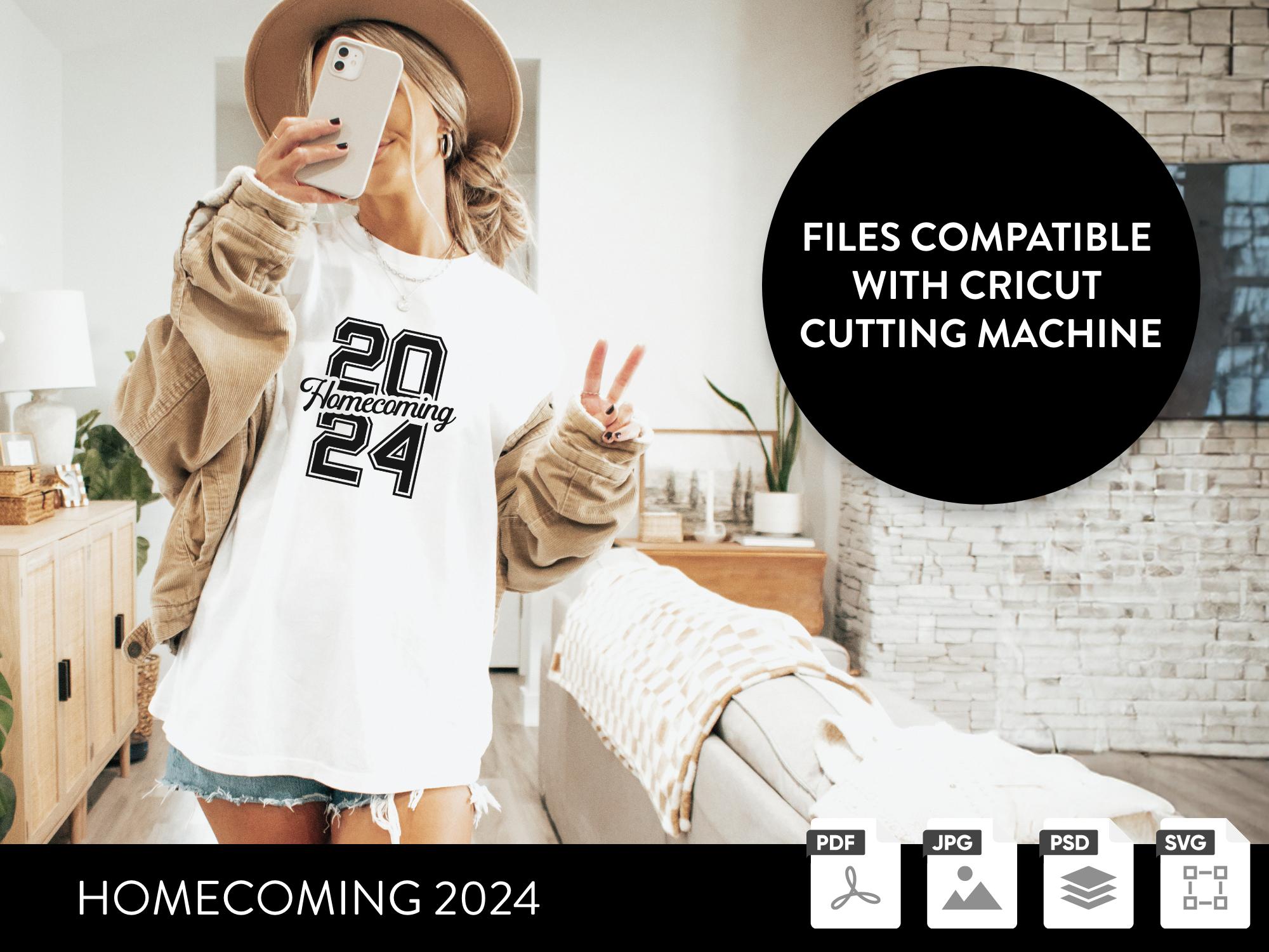 Homecoming 2024 SVG DIY Homecoming Shirt Vinyl Cricut Cut File Instant ...