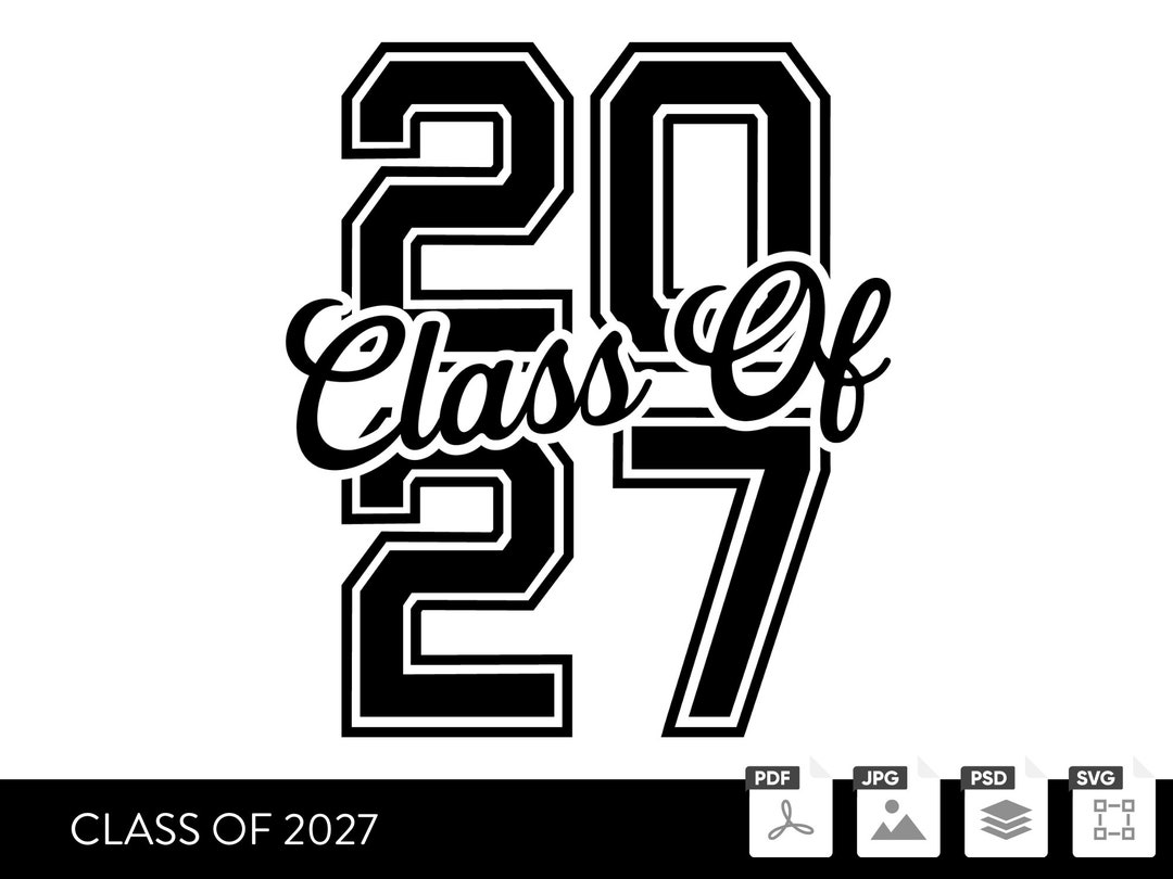 Class of 2027 SVG Cricut Cut File for 2027 Senior DIY Vinyl Projects - Etsy