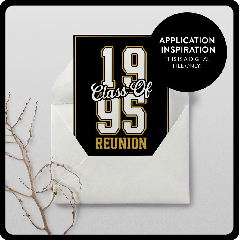 Class of 1995 Reunion SVG: Cricut Cut File, DIY Shirt Decal (digital ...