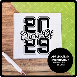 Class of 2029 SVG: Trendy School Spirit Shirt Design (digital Download ...