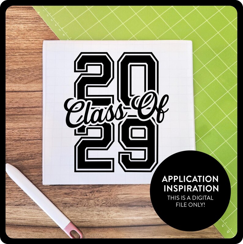 Class of 2029 SVG: Trendy School Spirit Shirt Design (digital Download ...