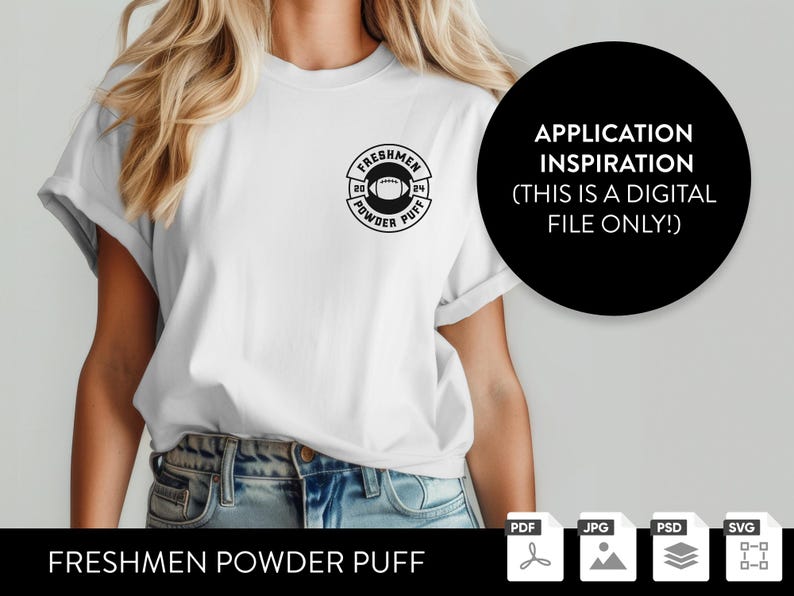 Freshmen Powder Puff Football 2024 SVG DIY Powder Puff Football Shirt ...