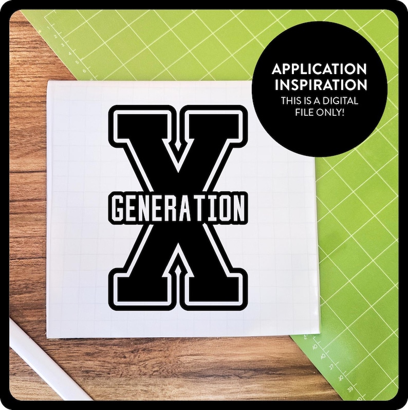 Generation X SVG Gen X 80s Png DIY Milestone Birthday Shirt Decal ...