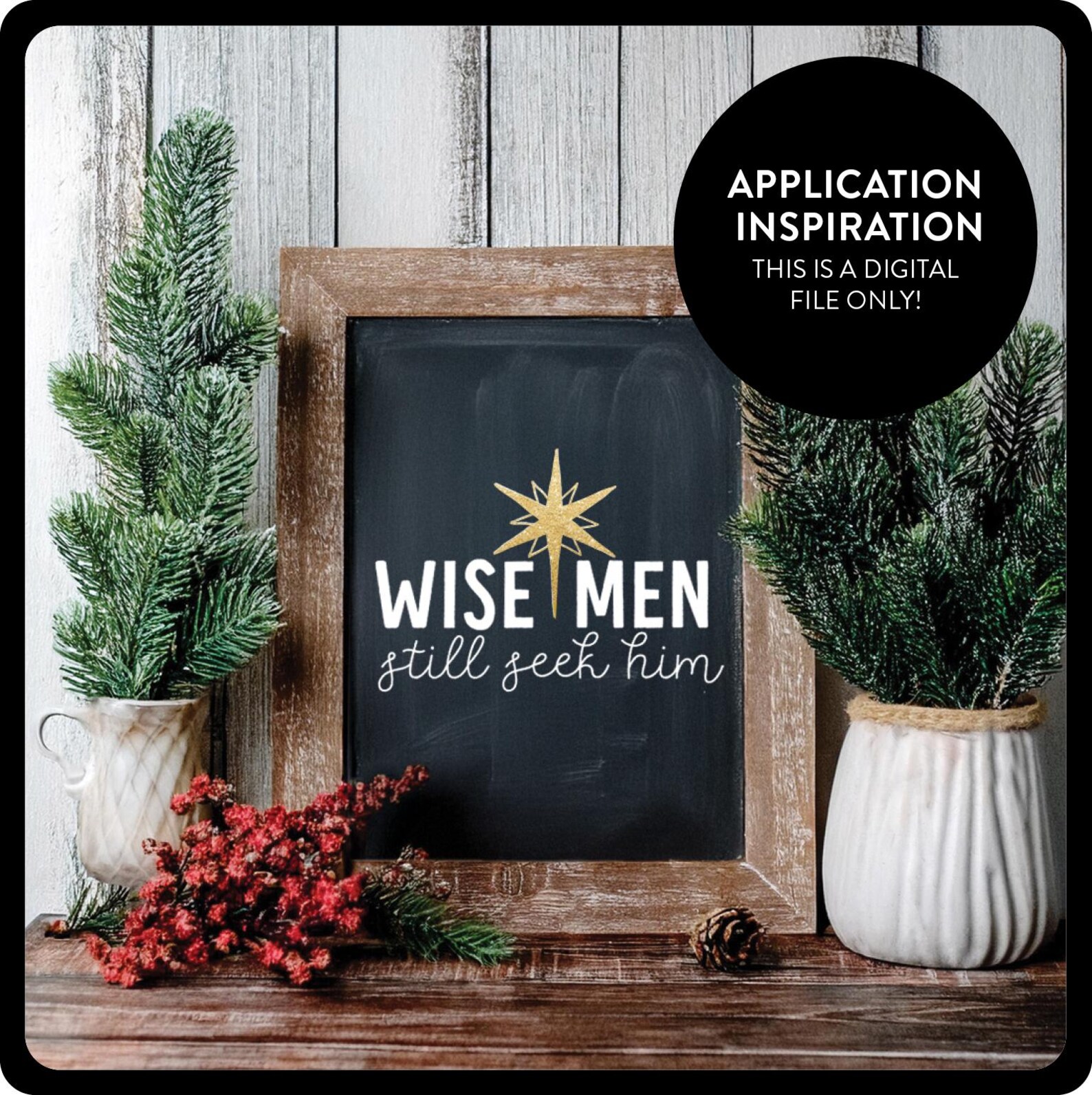Wise Men Still Seek Him SVG Christian Christmas Sign Stencil Wise Men ...