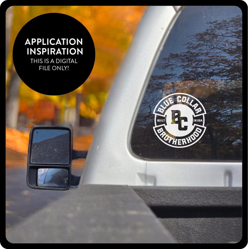 Blue Collar Brotherhood SVG: Union Worker Decal, Toolbox Decal (digital ...