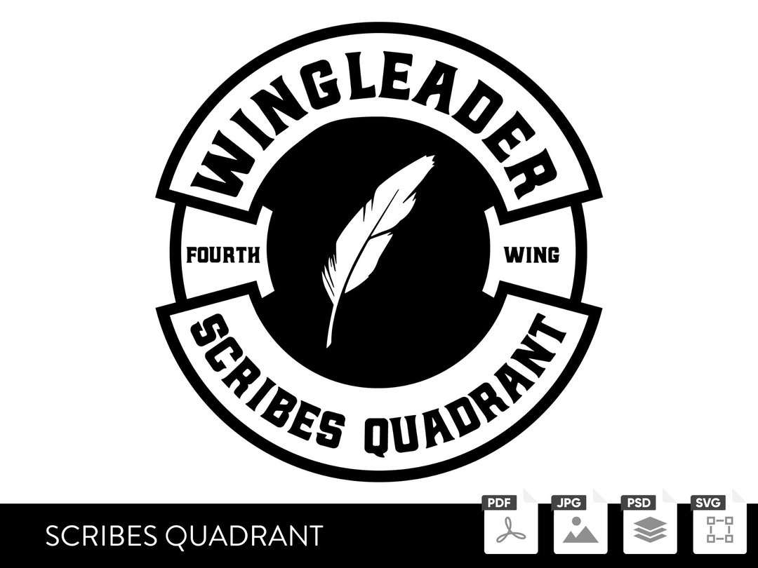 Fourth Wing Scribes Quadrant Wingleader SVG Fourth Wing Themed Birthday ...