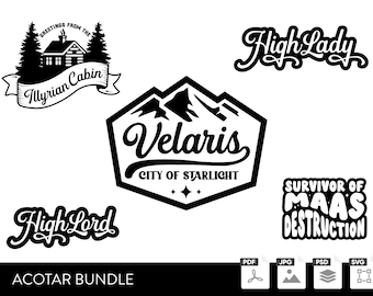 Suriel Tea Co ACOTAR SVG Design Bundle - Etsy