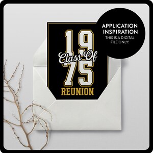 Class of 1975 Reunion SVG Cut File (digital Download) - Etsy