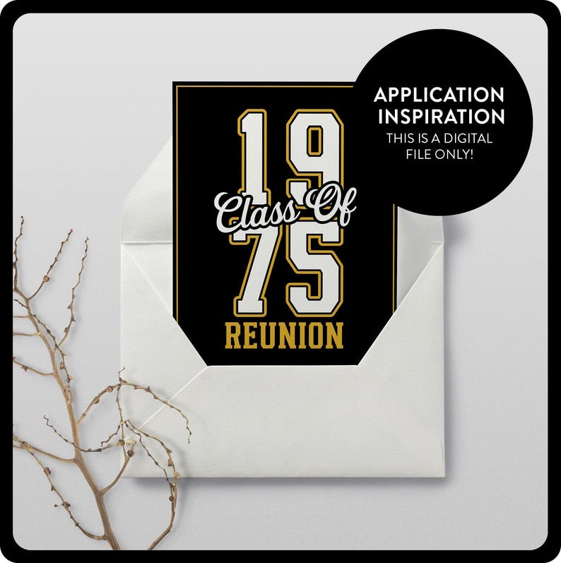 Class of 1975 Reunion SVG Cut File (digital Download) - Etsy